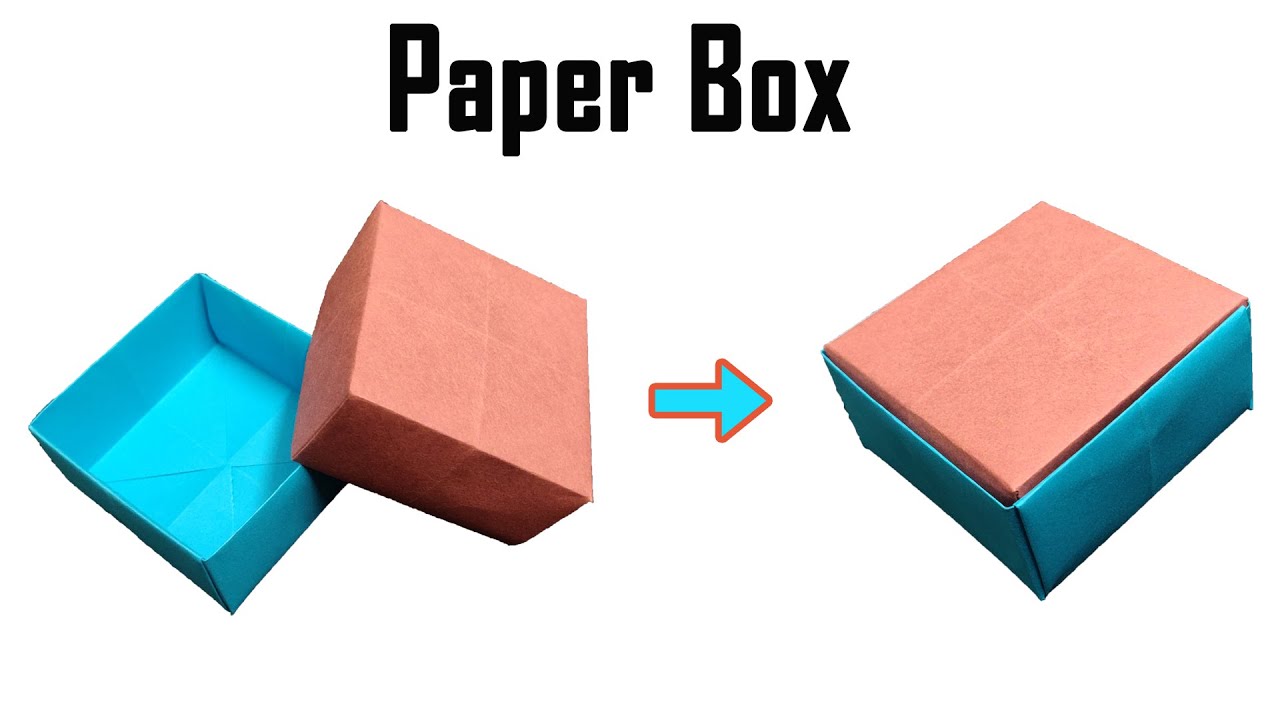 Diy Paper Box How To Make A Paper Box Origami Box Paper Crafts Youtube