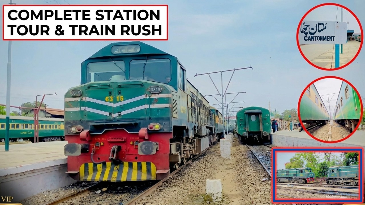 Train Rush at Multan Station! 😱 Inside the Icon - YouTube