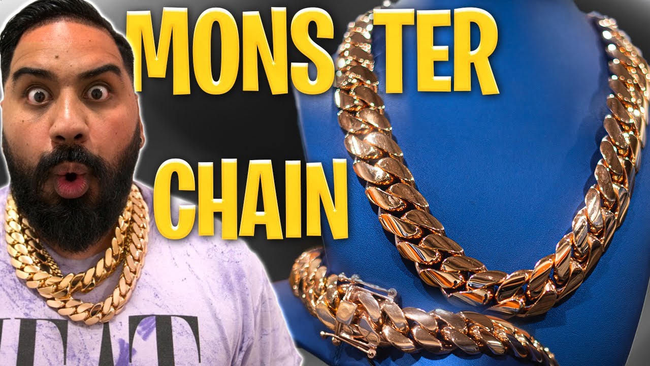 Making A MONSTER Over 1 KILO Of GOLD Miami Cuban Link Chain YouTube