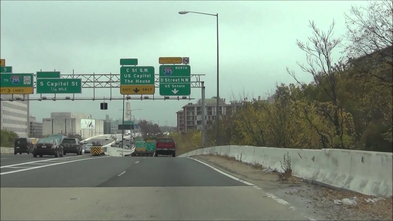Washington DC - Interstate 395 North - Clinched (11/5/15) - YouTube