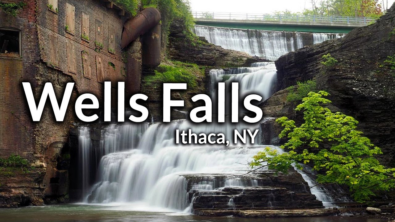 Wells Falls in Ithaca, New York - YouTube