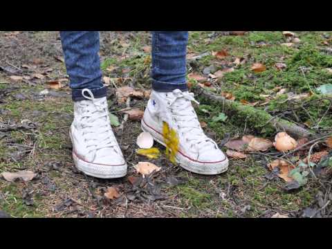 White converse crushing eggs