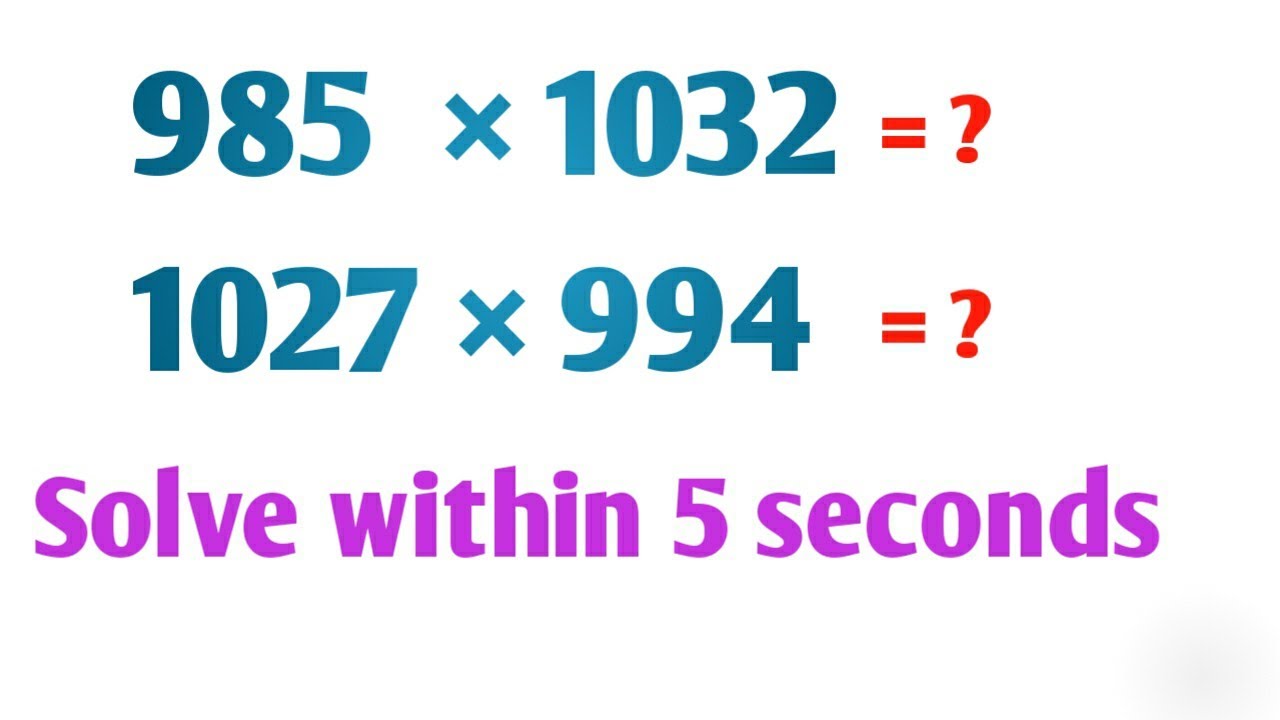 Vedic maths || Topic-12(part-3) (100% Works)|| base-1000(case-3 ...