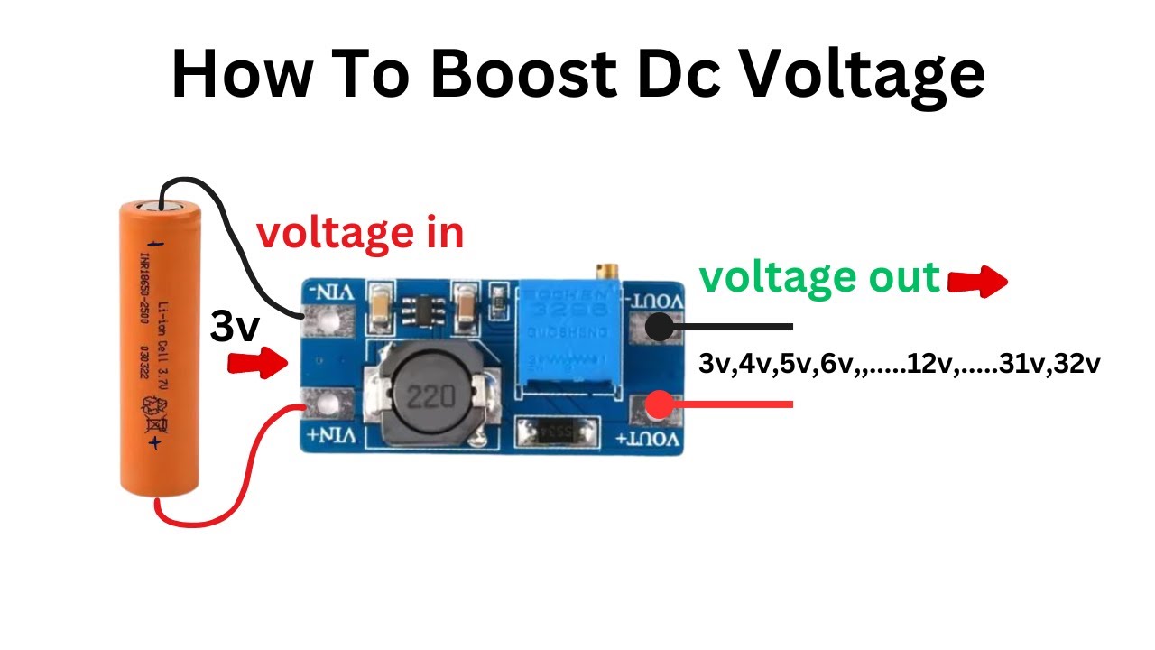 how to boost dc voltage using mt 3608 😎 ️ - YouTube