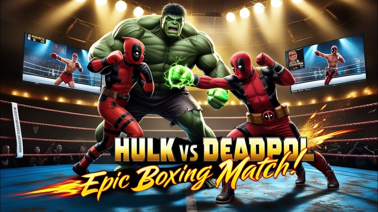 Hulk vs Deadpool: Epic Boxing Showdown! 🥊💥 #Shorts #MarvelFight # ...