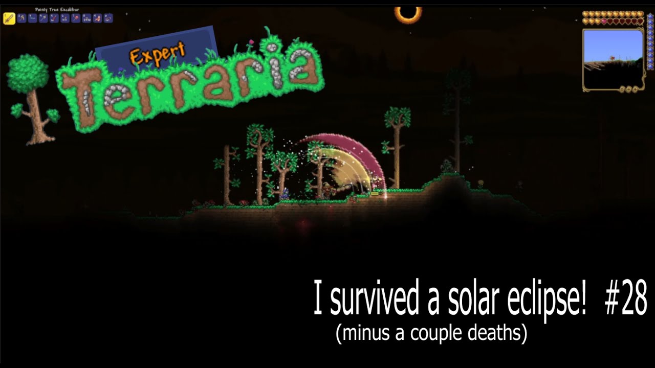 I survived a solar eclipse! (minus a couple deaths) | Expert Terraria ...