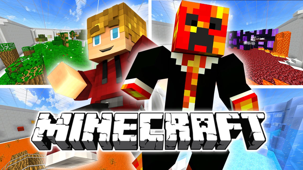 Minecraft Youtuber Parkour! (Minecraft Biome Parkour) - w/Lachlan ...