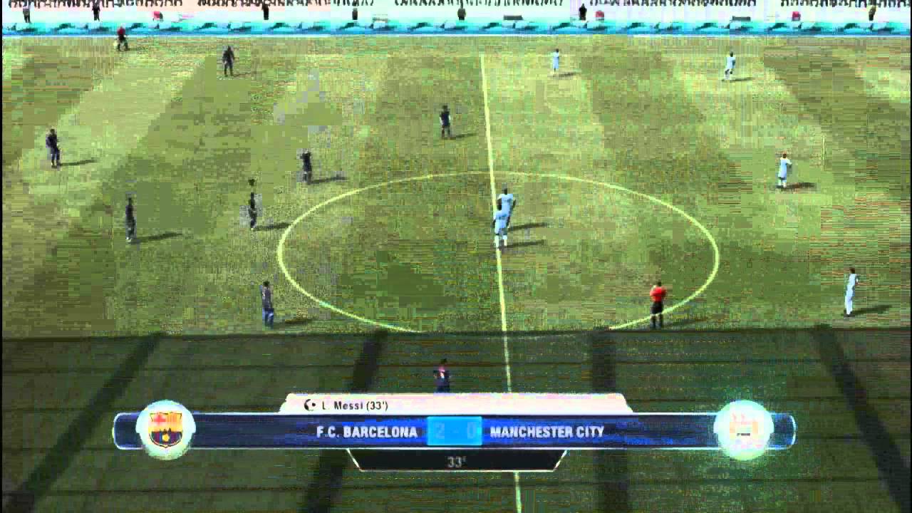FIFA 12 gameplay, Barcelona vs Manchester city - YouTube