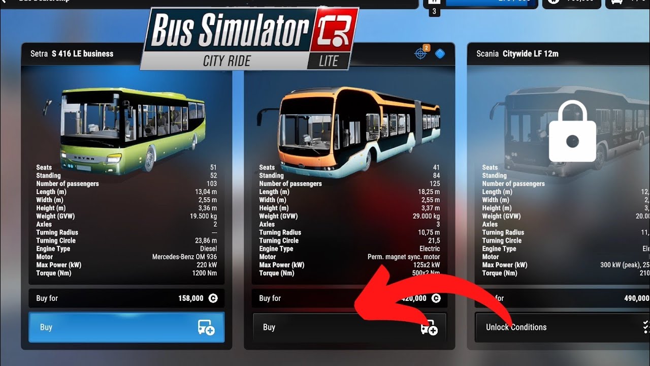 🚌 Purchase Second Bus | Bus Simulator City Ride Lite | Android Gameplay ...