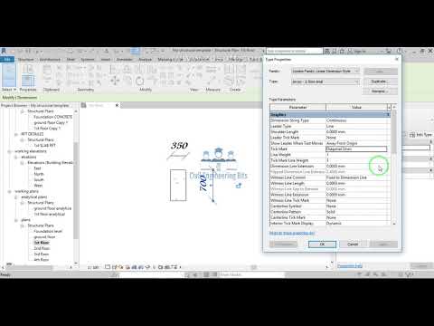 06- Customize aligned dimension type properties and arrow heads - Revit ...