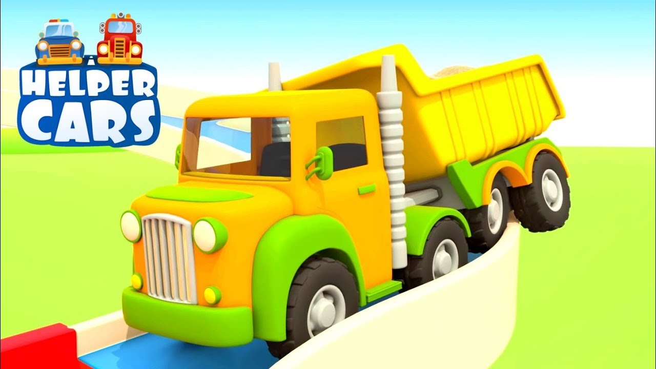 Kinder Cartoon mit Autos - Die Helfer Autos - Der Kipplaster - YouTube