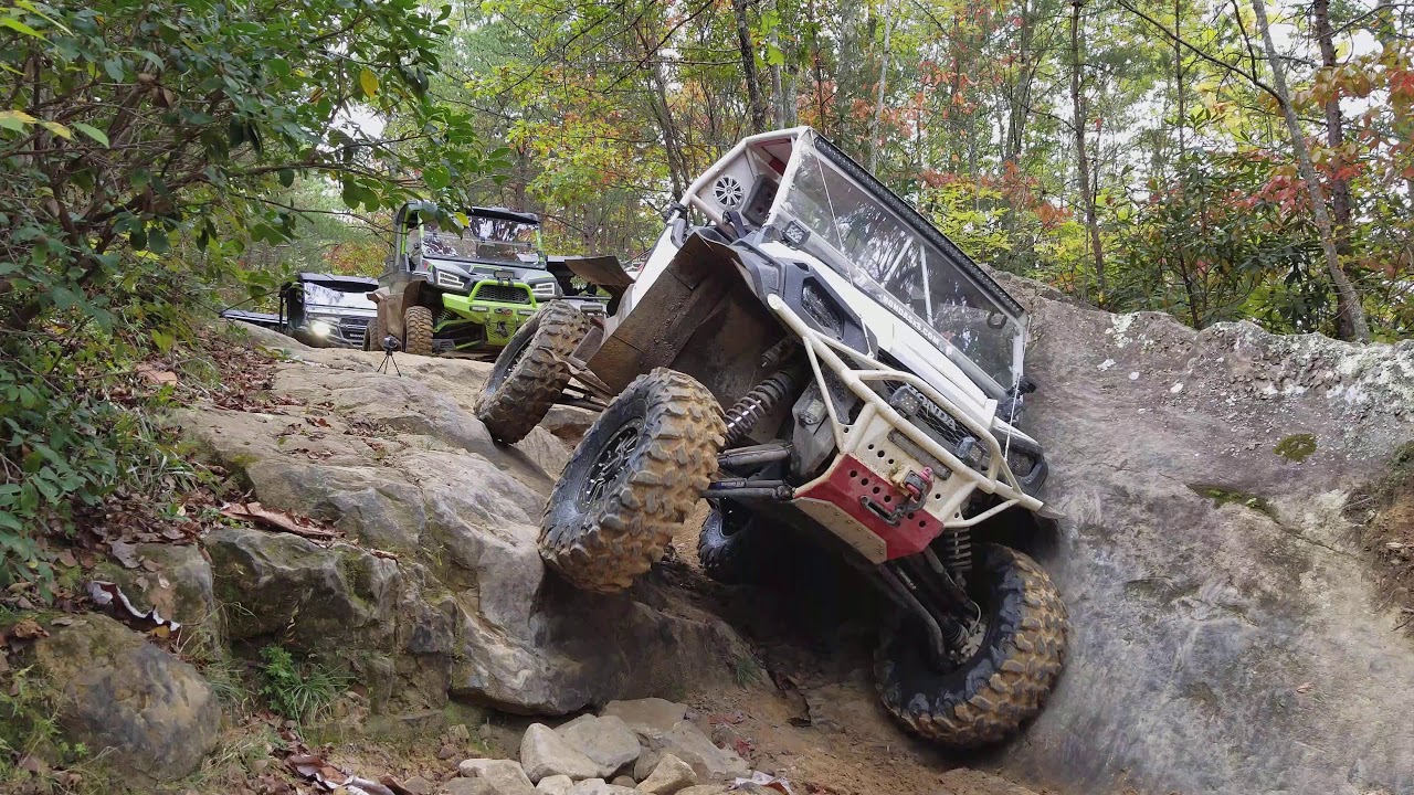 Honda SxS Club going down V-Notch Rock. Honda Pioneer 1000 and a Havoc ...