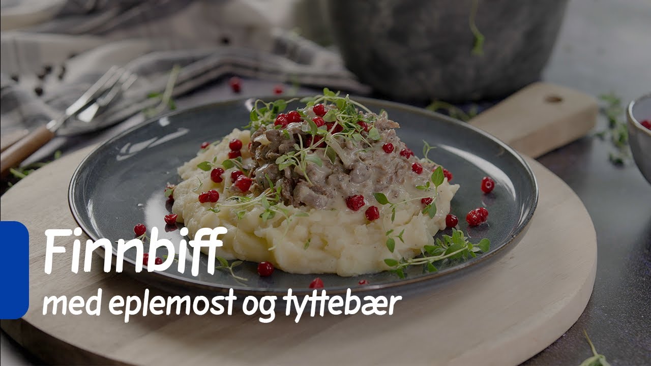 Finnbiff med eplemost og tyttebær | REMA 1000 - YouTube