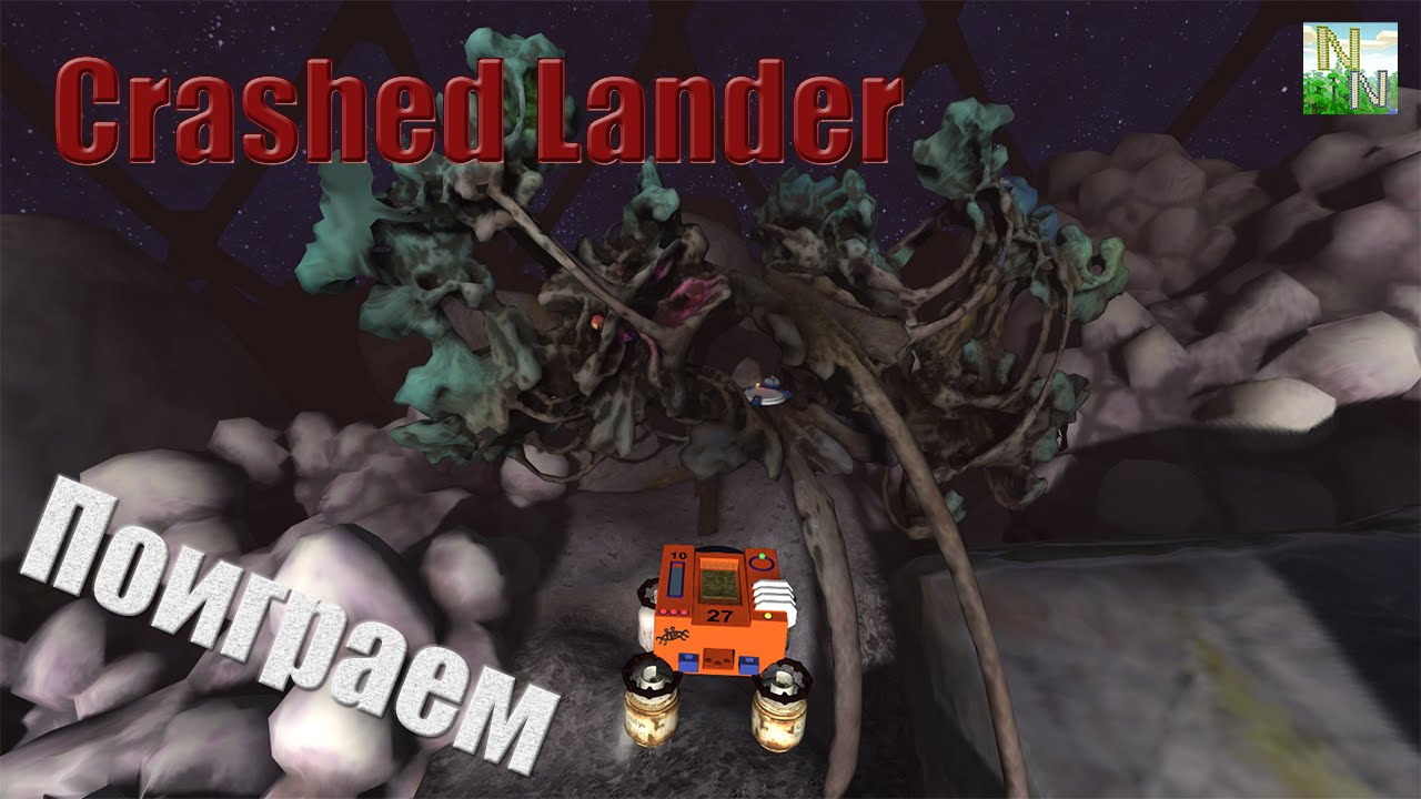 Crashed Lander Очень важно приземление! Обзор+Геймплей - YouTube