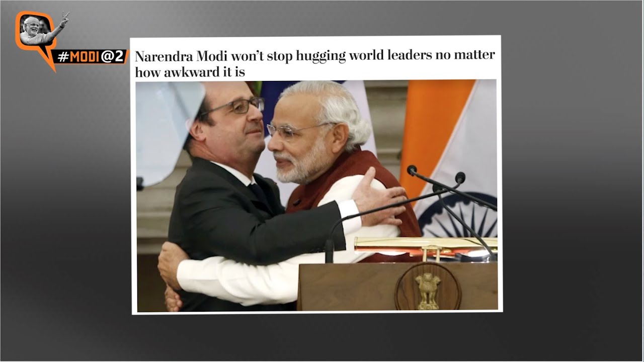 Modi@2: Here’s a Look at Modi’s Awkward Hugs & Handshakes - YouTube