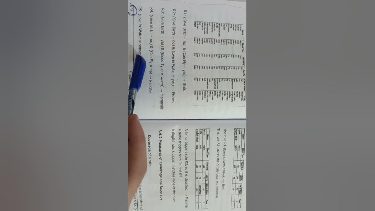 سؤال Rule based classifier - YouTube