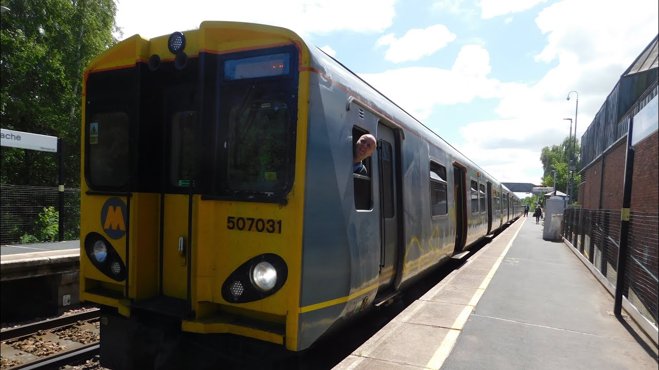 Merseyrail 507031 at Bache | 2C35 Chester to Chester - YouTube