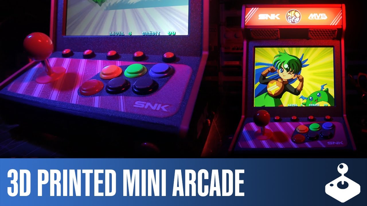 3D Printed SNK Neo Geo Mini Arcade - YouTube