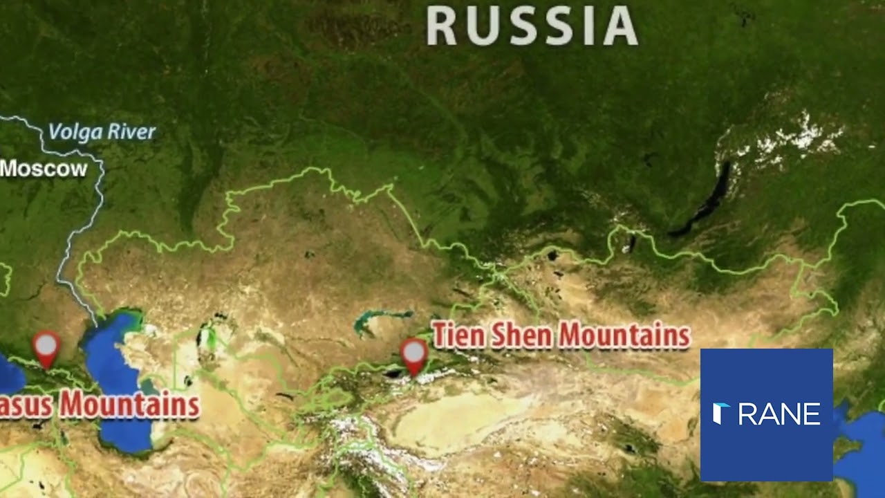 Map Of Russia With Mountains