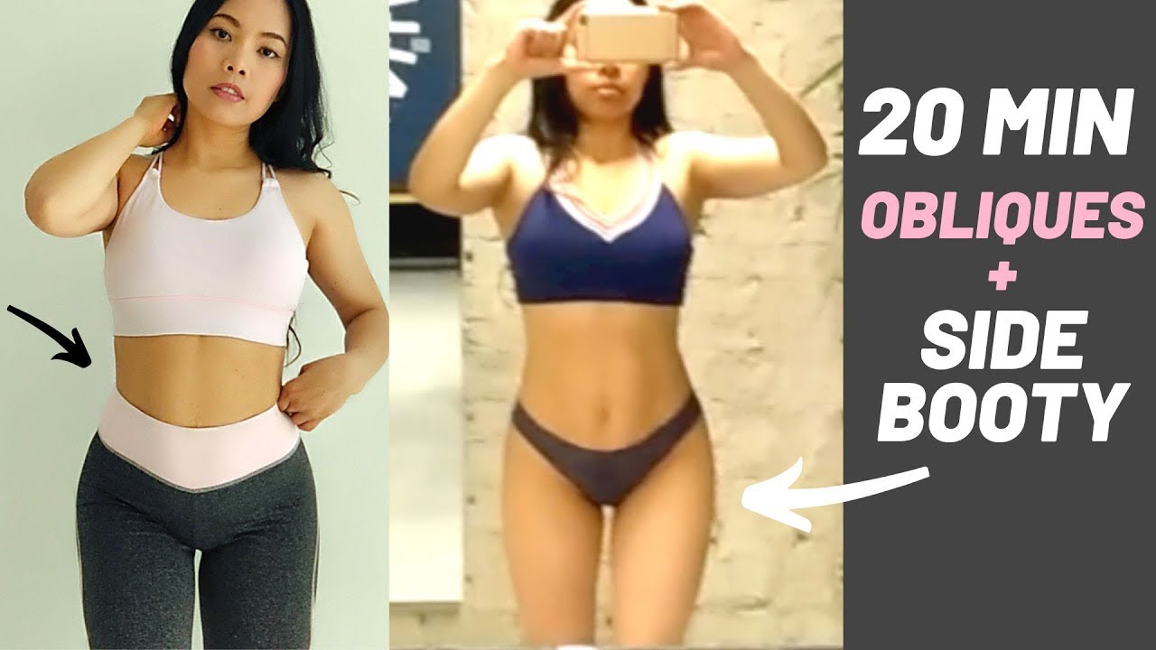 Smaller Waist, Curvier Hips | Muffin Top & Hips Workout - Summer Booty Building Program#3 - YouTube