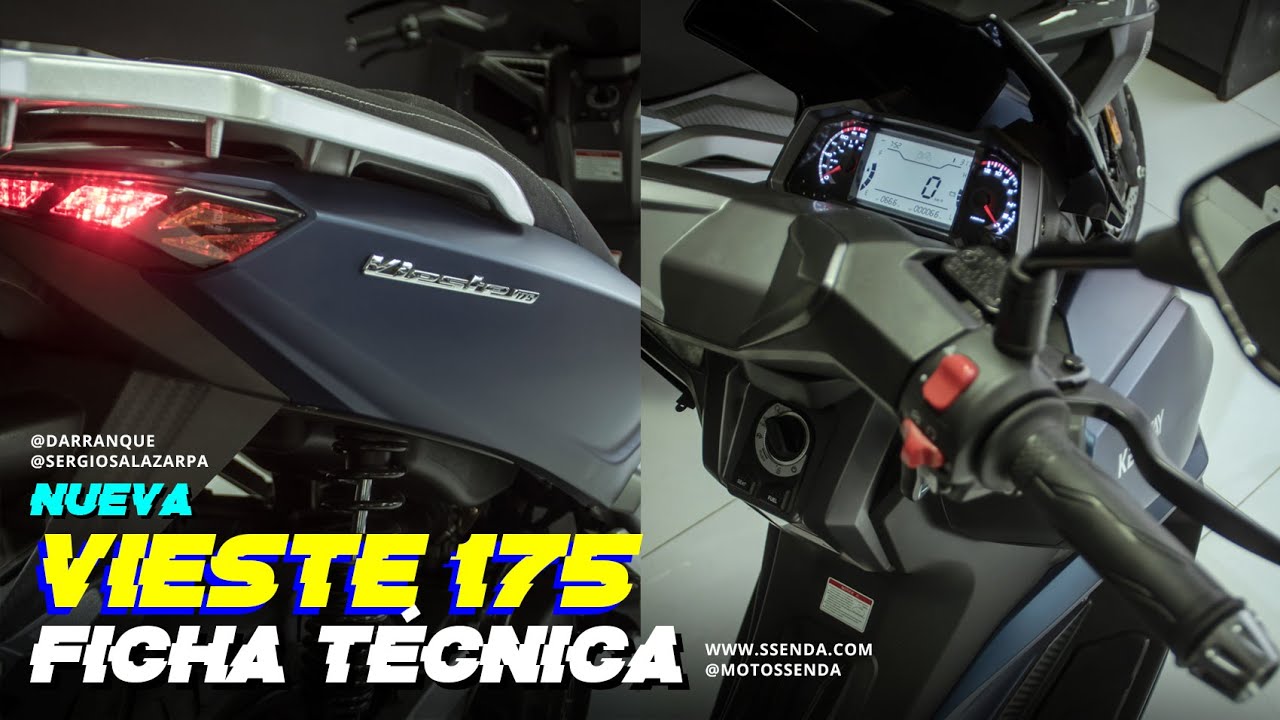 Nueva scooter Vieste 175 Keeway - Ficha Técnica - YouTube