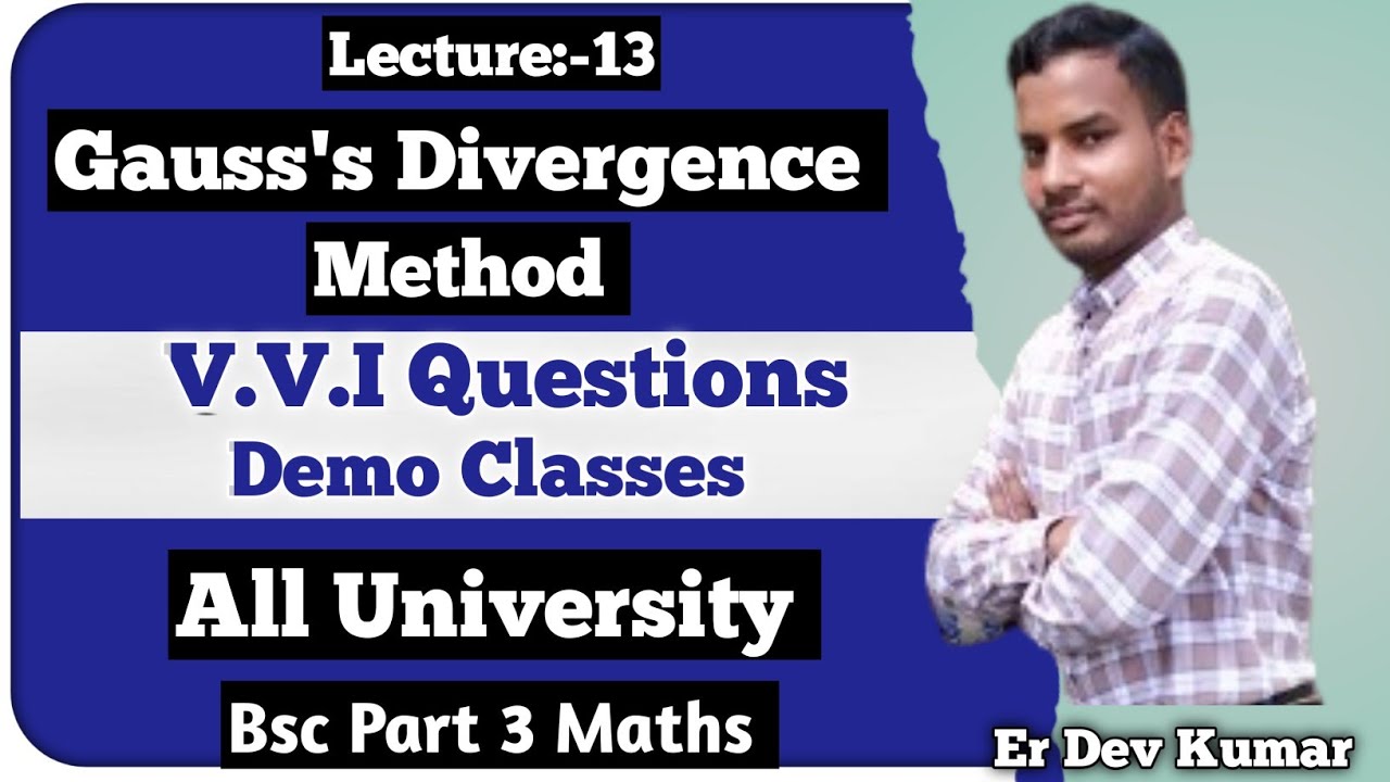 Gauss's Theorem Proof Problem solved | Volume integral vector | Real ...