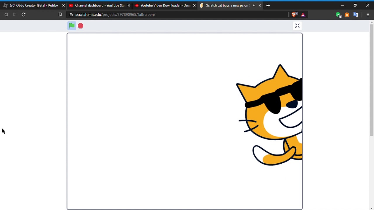 Scratch cat buys a new PC - YouTube