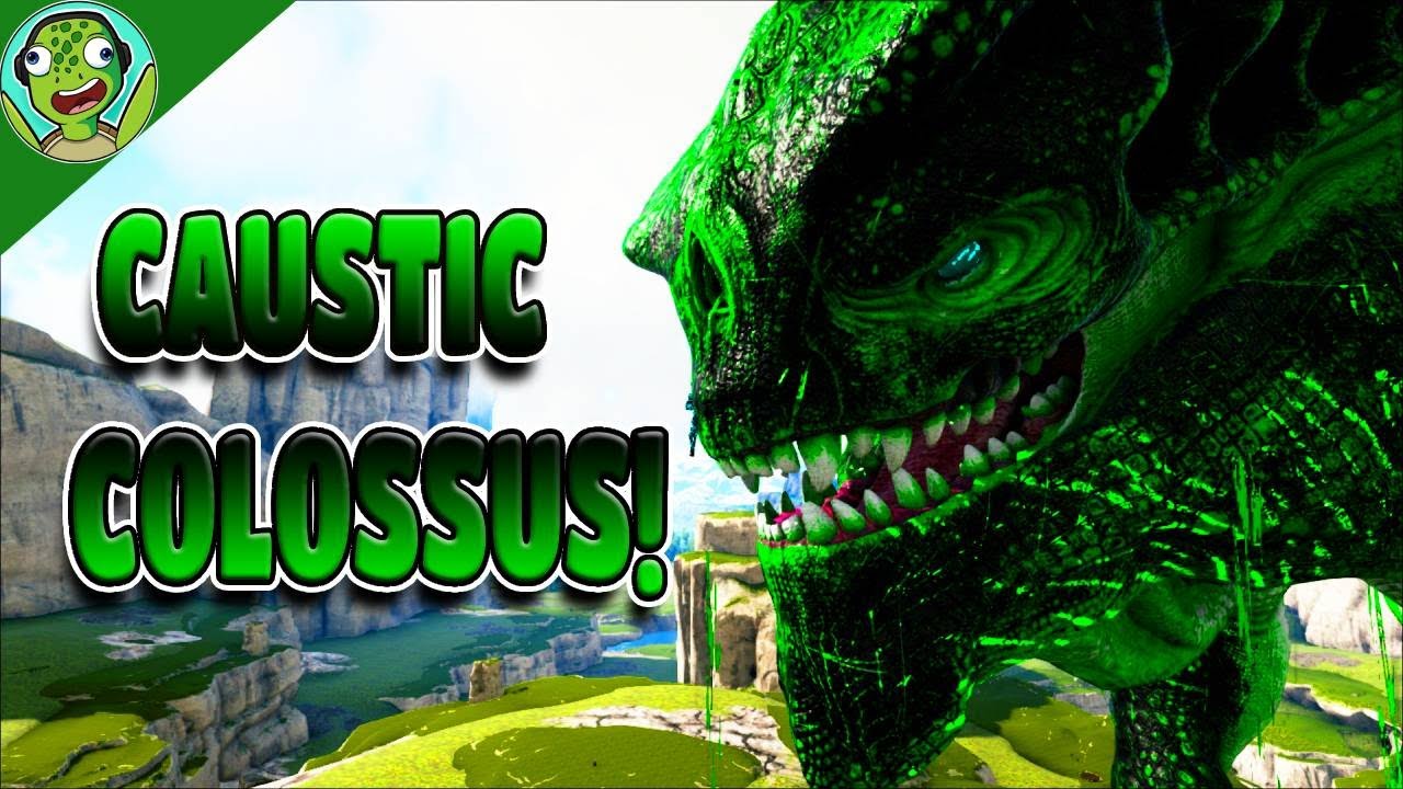 Ark Primal Fear ep.51 - Caustic Colossus Boss Fight! - YouTube