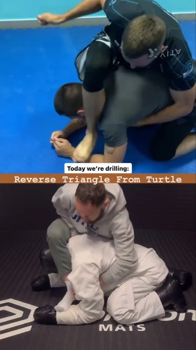 Reverse triangle from turtle lock Grappling turtle lock Grappling skill ...