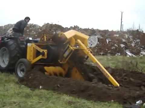 Trencher Tractor Mounted Trenching Machines Manufacturer - YouTube