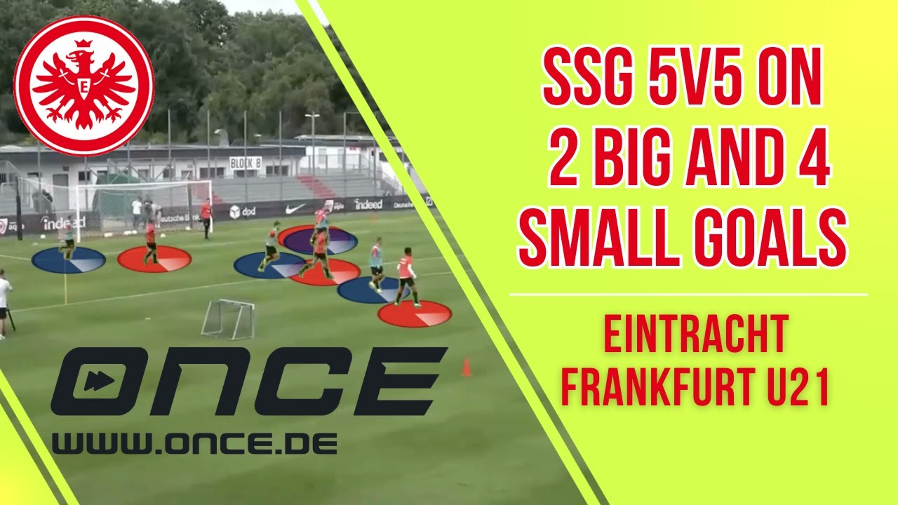 Eintracht Frankfurt U21 - SSG 5v5 on 2 big and 4 small goals - YouTube
