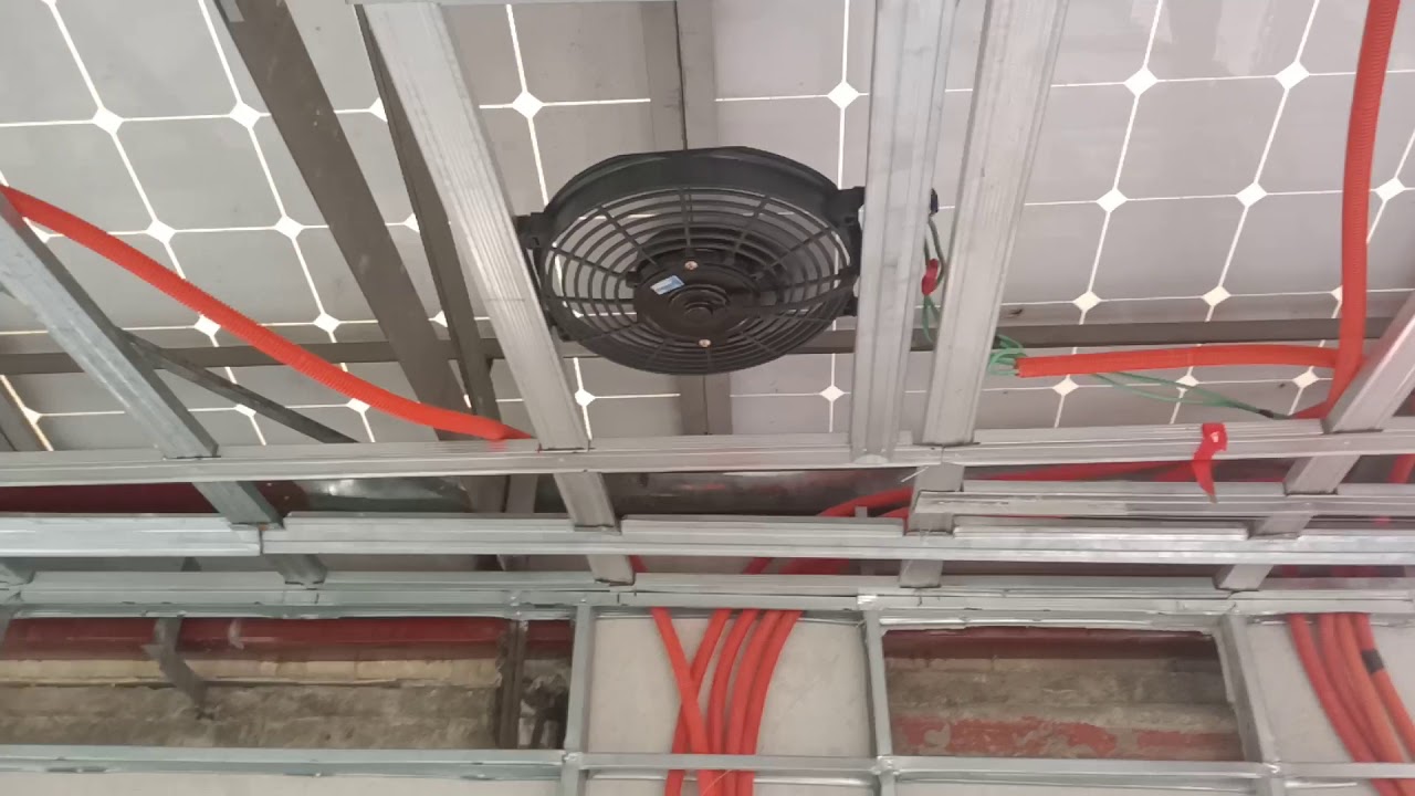 Solar Powered 3 X 80W DC Motor Ventilation System - YouTube
