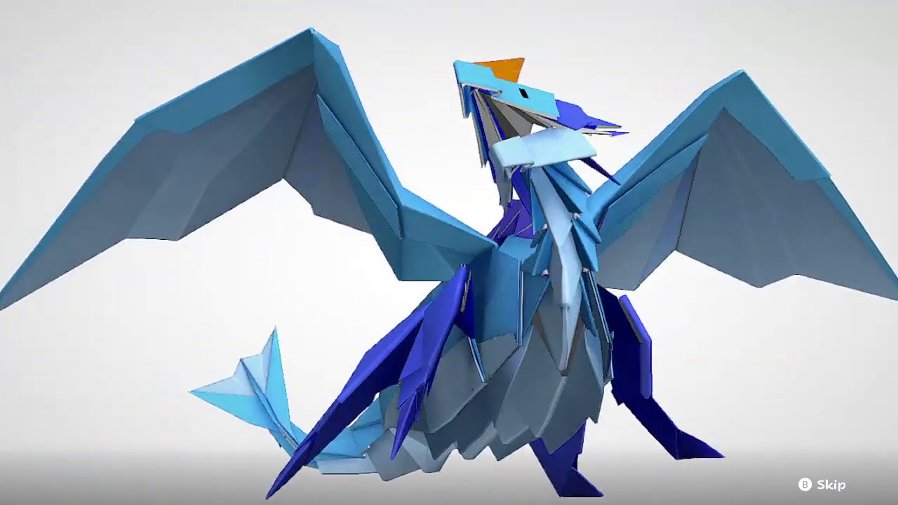 Olivia transforms into the Water Vellumental! (Paper Mario: The Origami ...