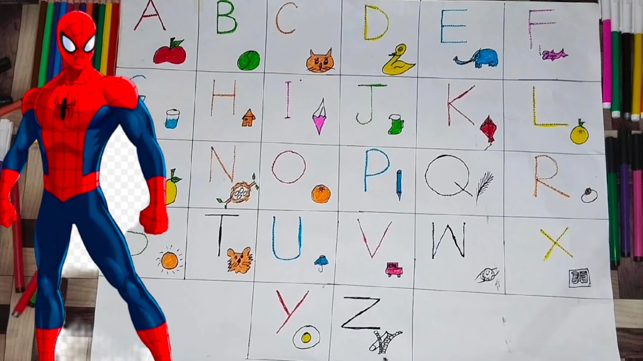 Learn Alphabets /A for apple - Z for zip - YouTube