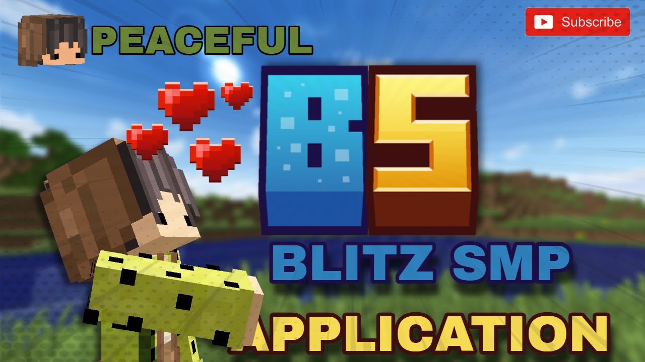 Peacefuls Blitz SMP Applacation (did i spell that right..) - YouTube