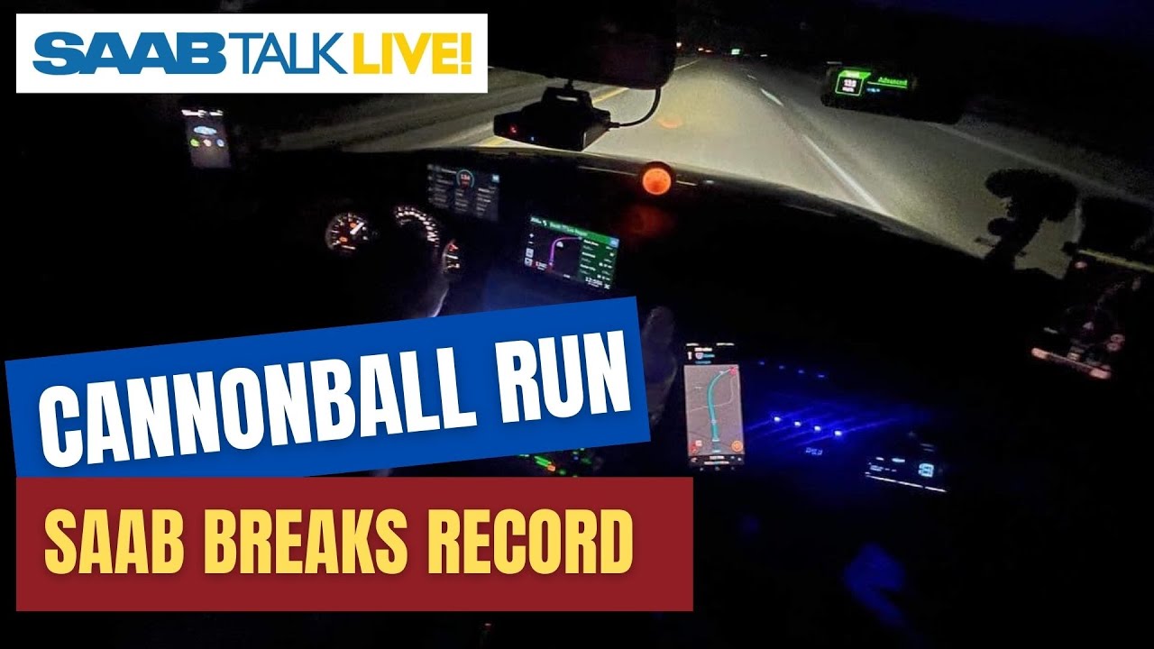 SAAB Breaks Cannonball Run Record - YouTube