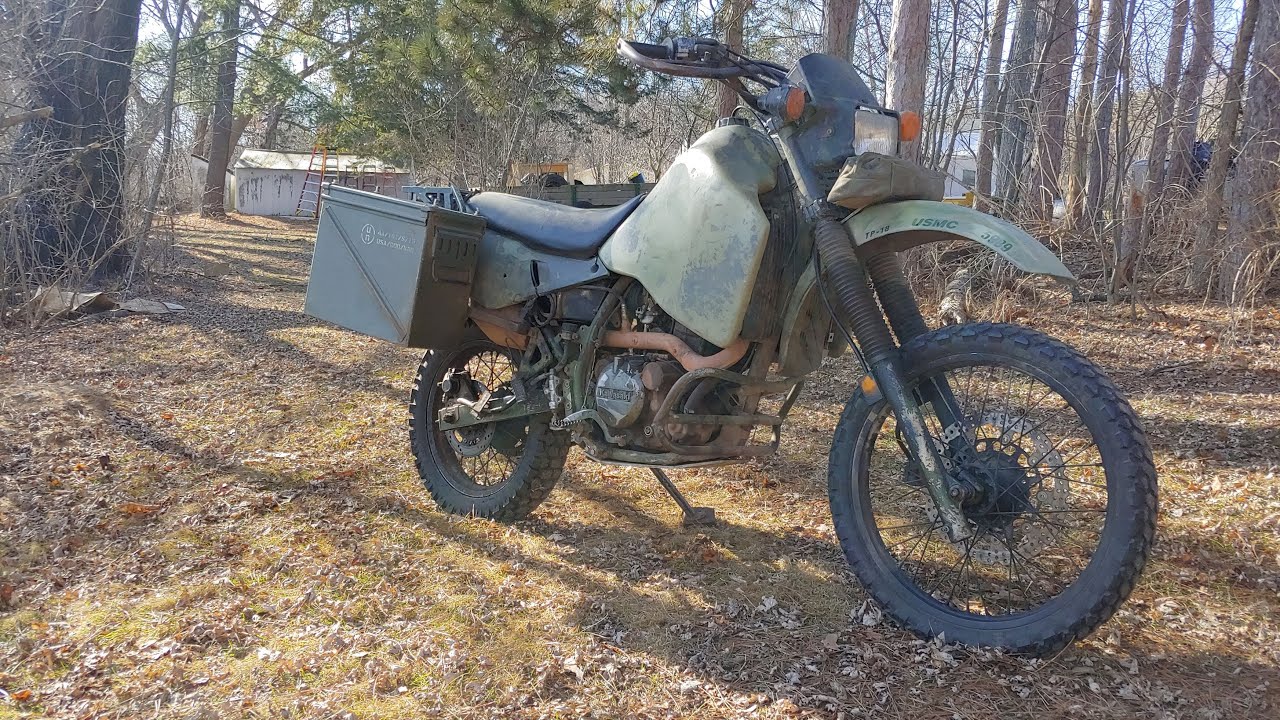 Ultimate M1030B1 adventure motorcycle tour and walkaround, KLR650 Based ...