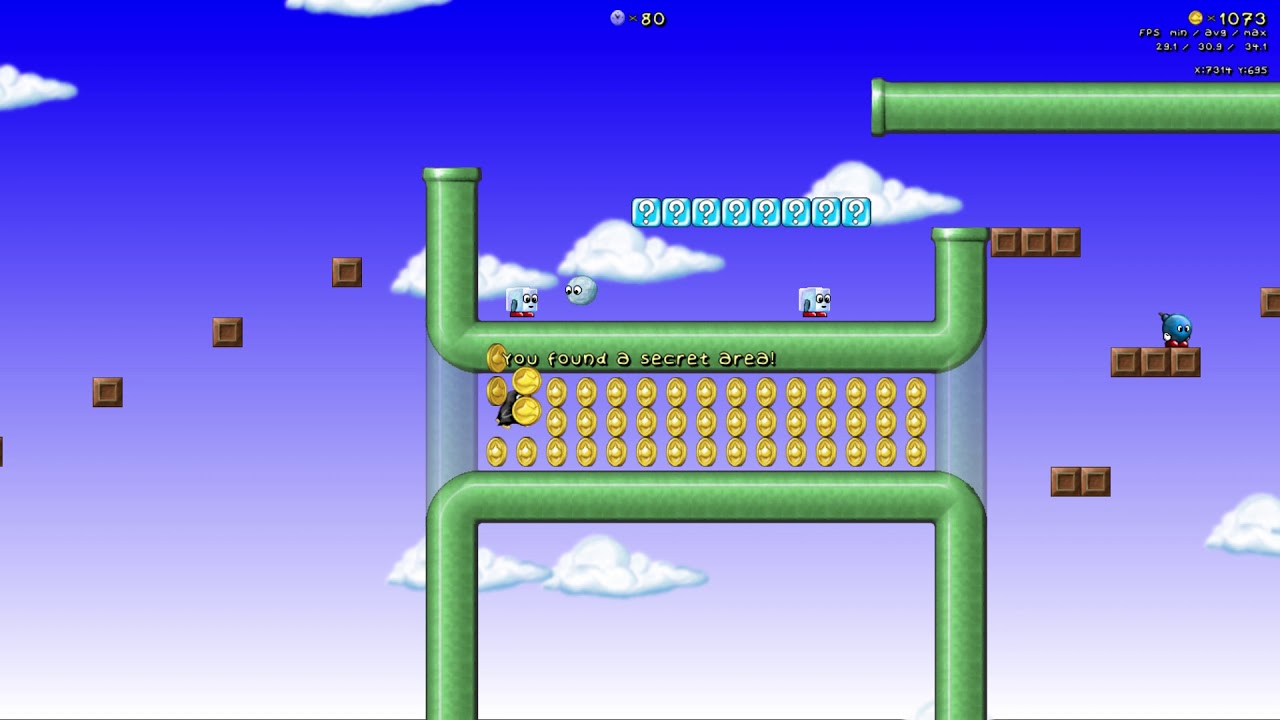 SuperTux 0.6.1 Pipe Down Over There - YouTube