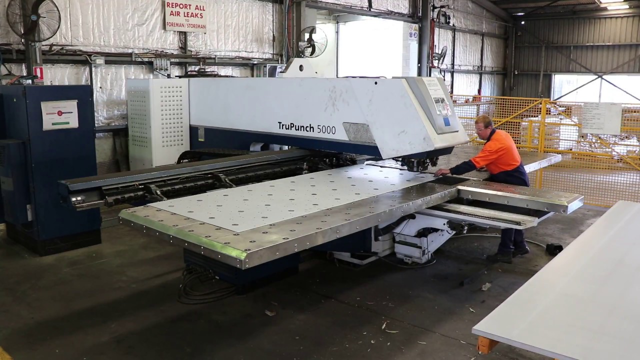 TruPunch 5000 CNC Turret Punch - YouTube