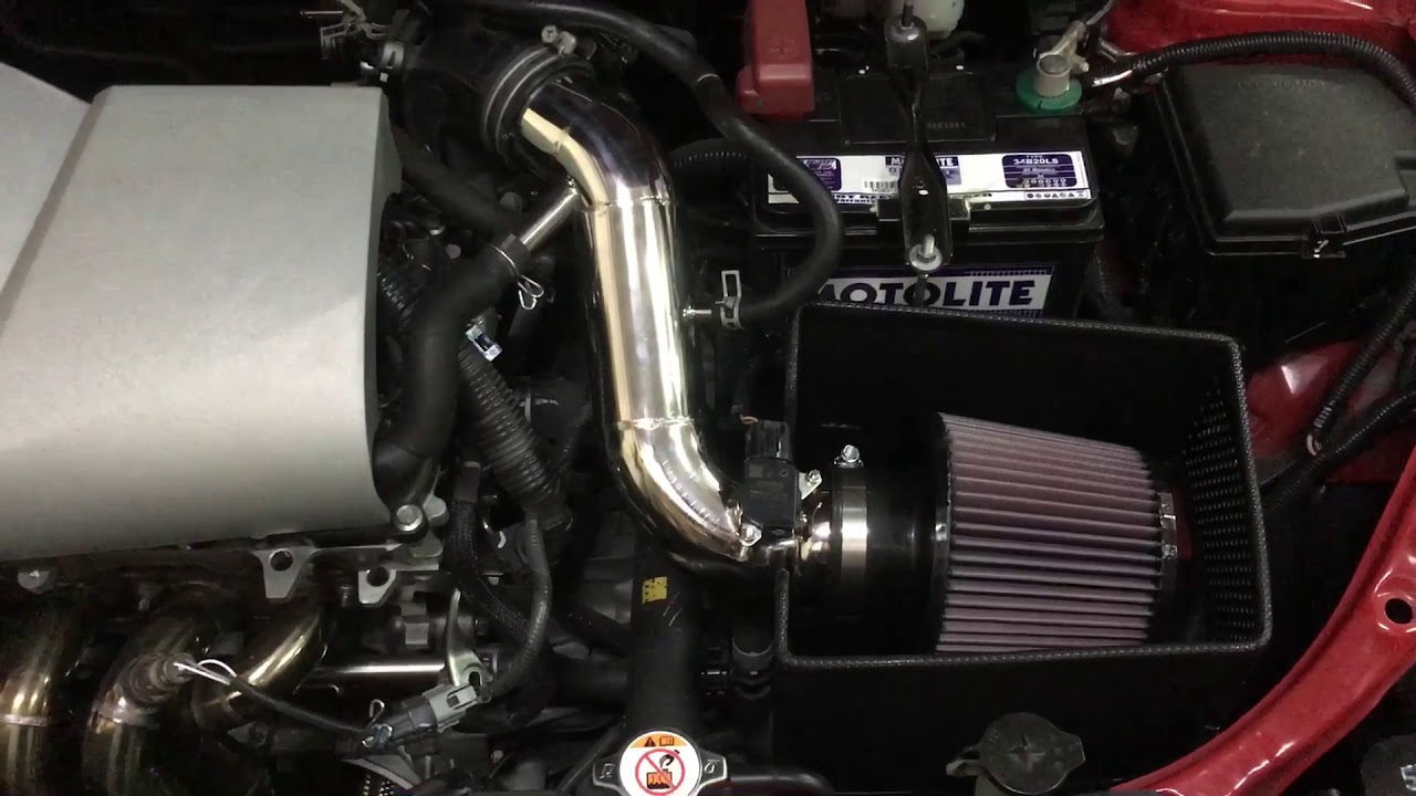 Toyota Vios full exhaust system with air intake system - YouTube