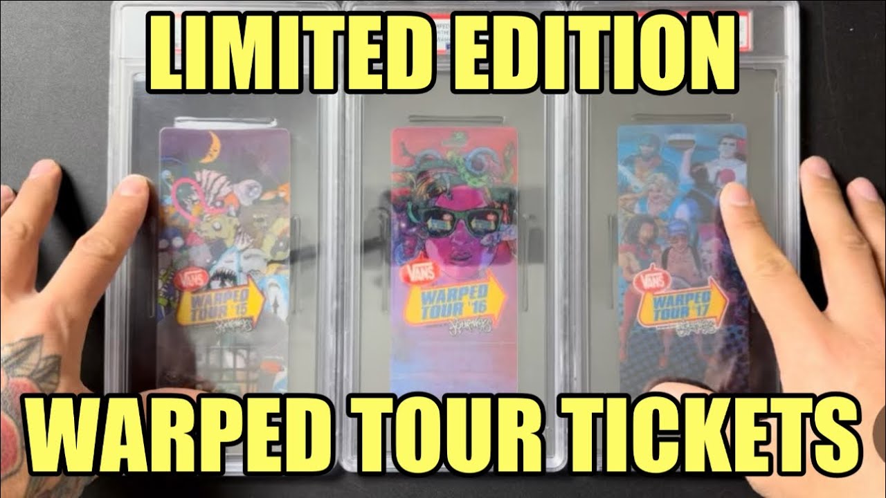 I graded my WARPED TOUR TICKETS! - YouTube