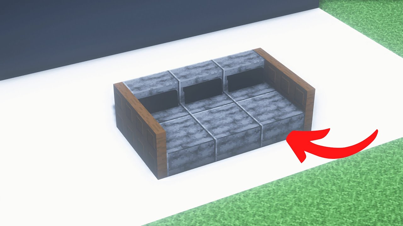 Minecraft Simple Sofa Tutorial - Minecraft Decorations - YouTube