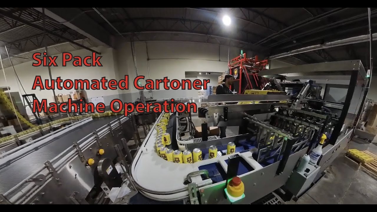 Beer 6 pack Cartoner Operating - YouTube