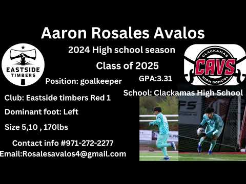 Aaron Rosales Avalos 24’ high school season highlights - YouTube