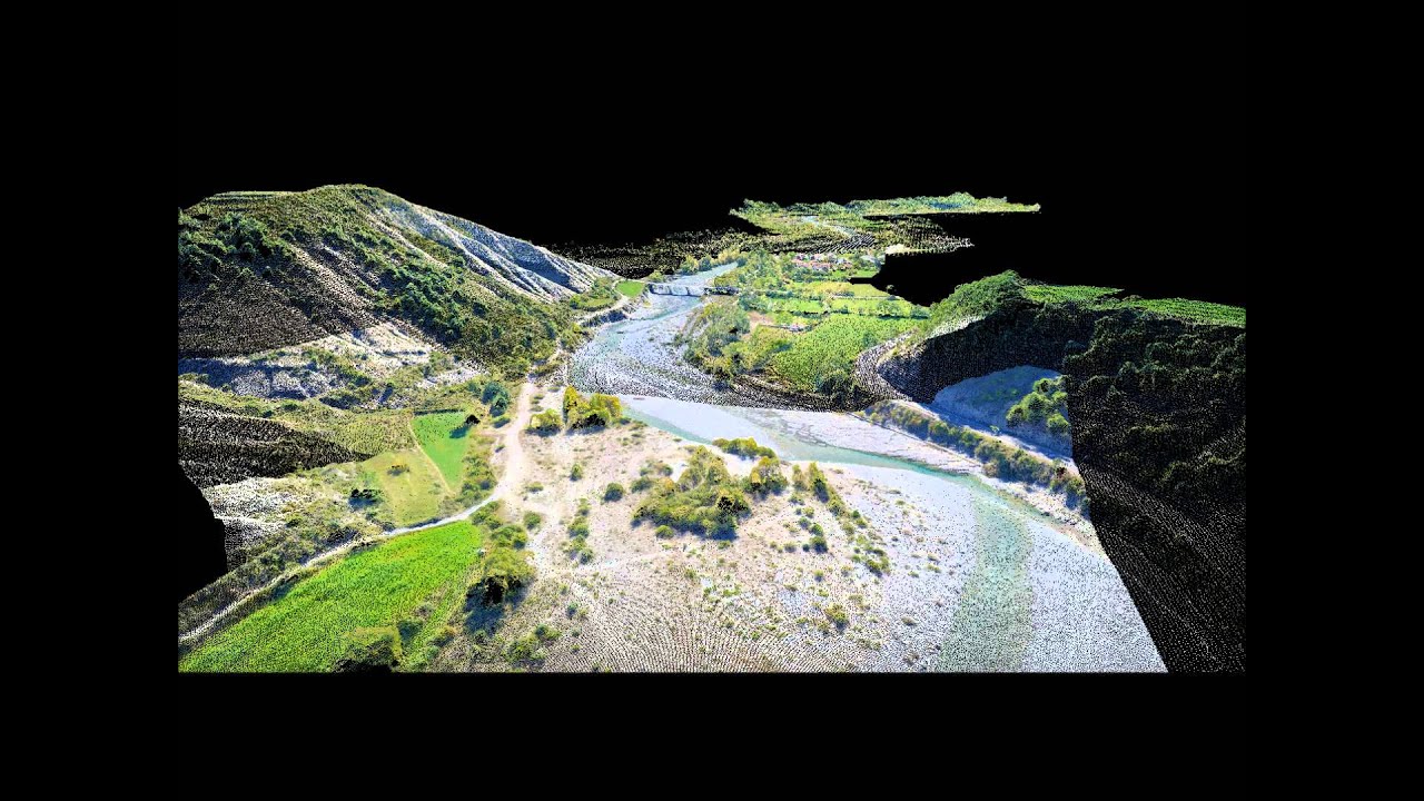 A SfM-based point cloud of the Upper River Cinca - YouTube