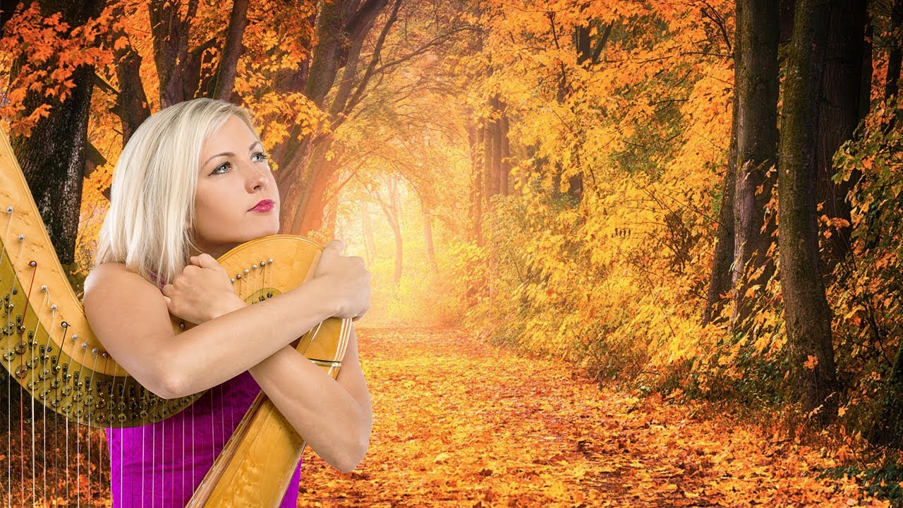 Heavenly Hymn Instrumentals 🍂 Autumn Music 🍂 Uplifting Harp Melodies ...