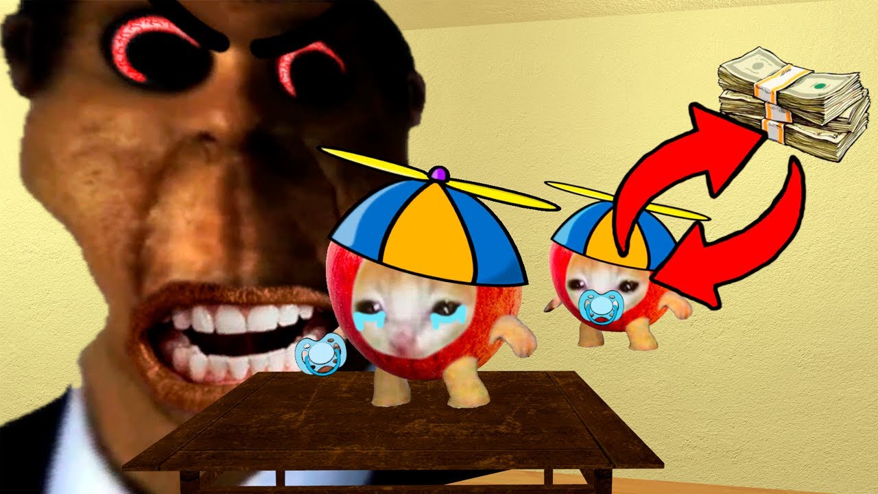 Angry Obunga Wants Money In Exchange For A Baby Apple Cat - YouTube