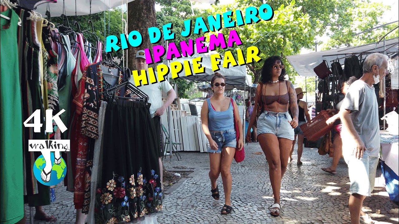 【4K】IPANEMA HIPPIE FAIR - RIO DE JANEIRO - YouTube