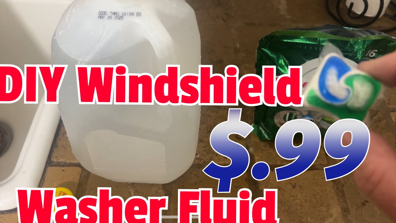 Homemade windshield washer fluid cheap - YouTube