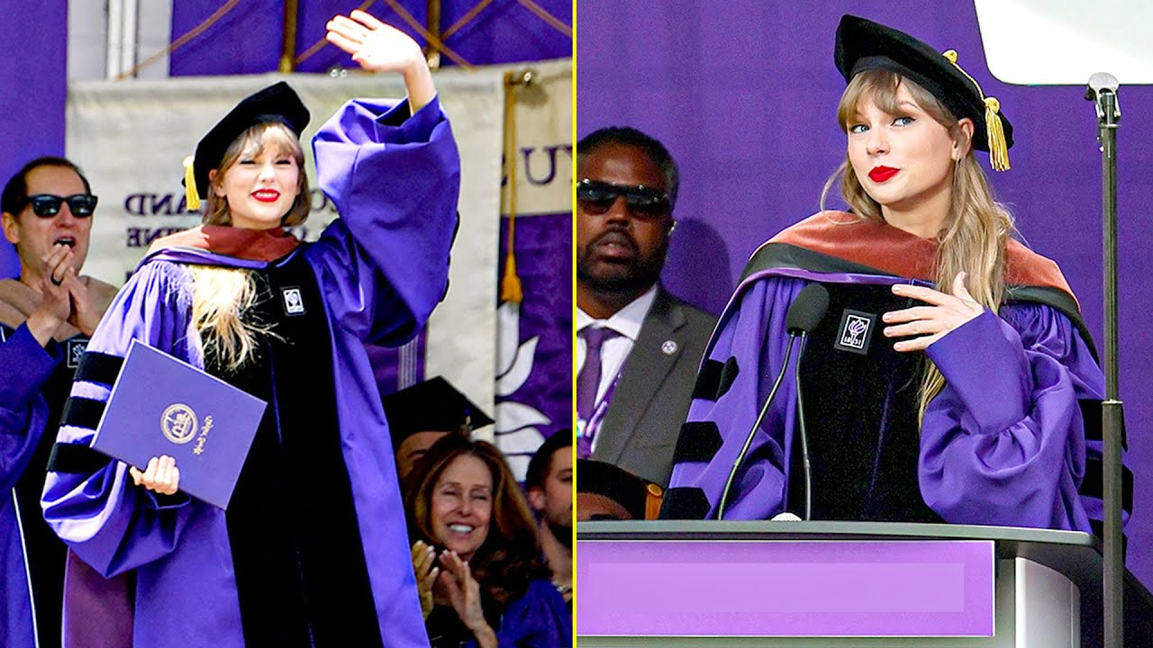 Taylor Swift Shares Best 'Life Hacks' In Her Graduation Speech - YouTube